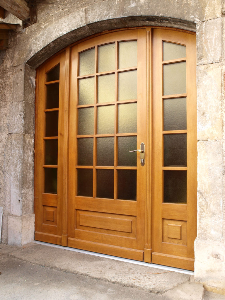 Porte palière bois - Menuiserie Jean-Luc Leresche